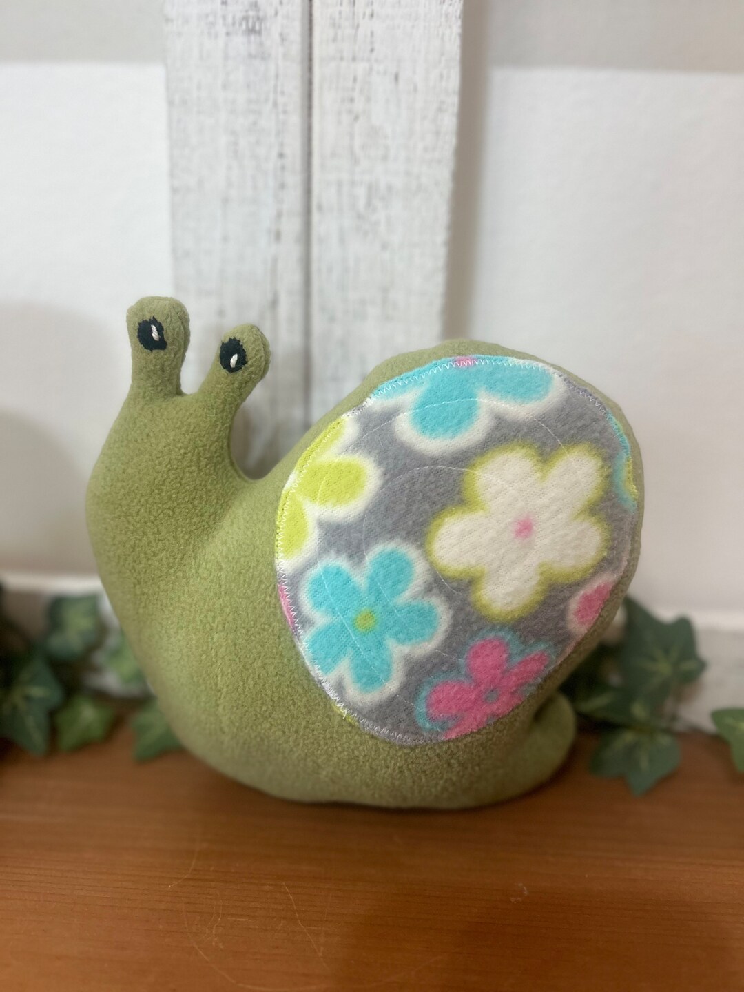 Plush Snail Stuffed Woodland Animal, Baby Gift, Nursery Decor, Garden ...
