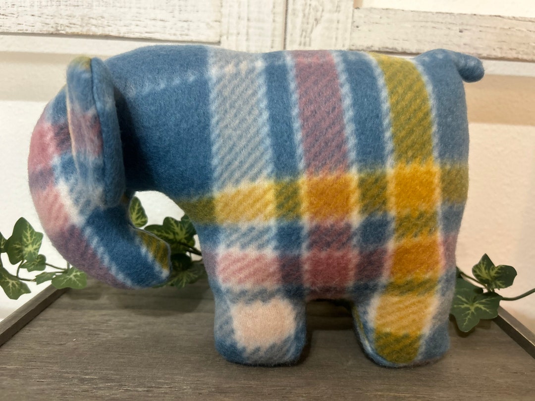 Small Plush Elephant Stuffed Animal, Baby Shower Gift, Plush Zoo ...
