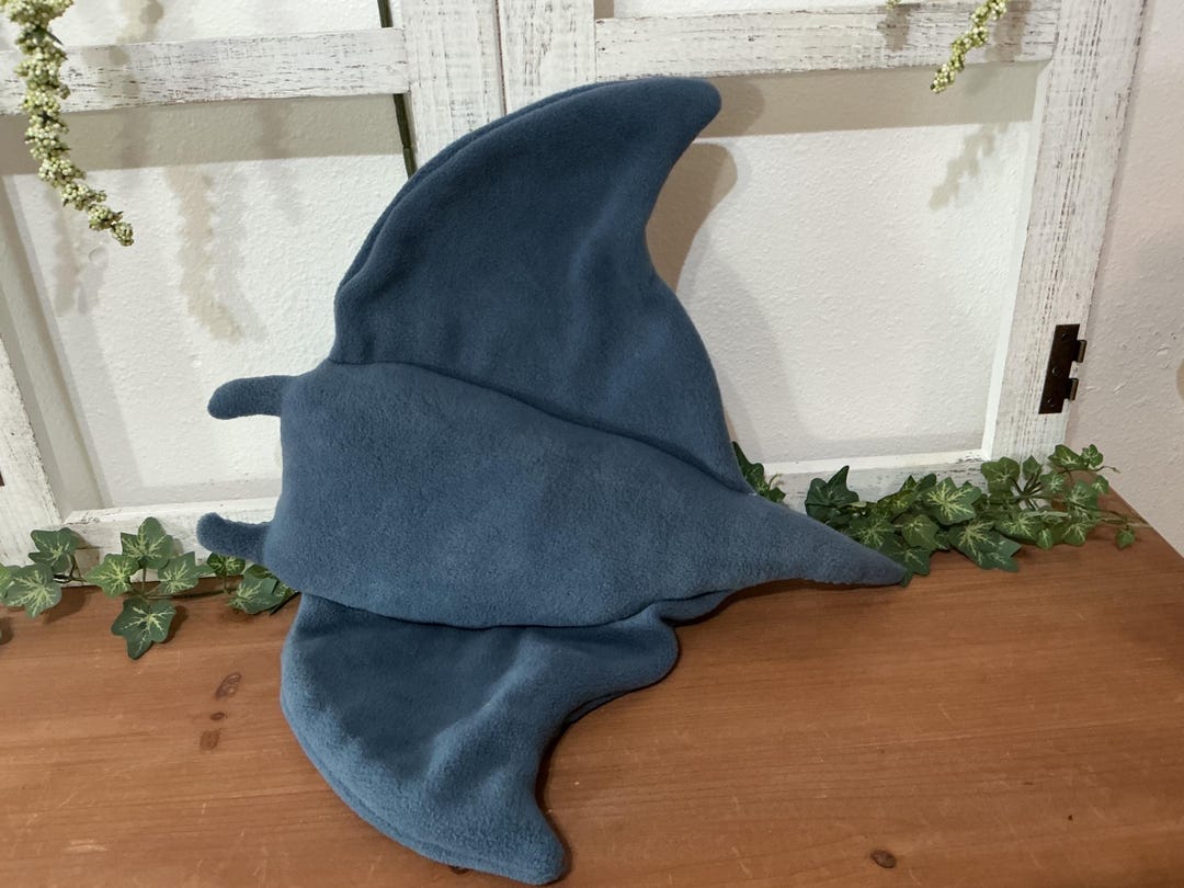 Plush Manta Ray Stuffed Animal: Blue Gray Fleece Nursery Decor - Etsy