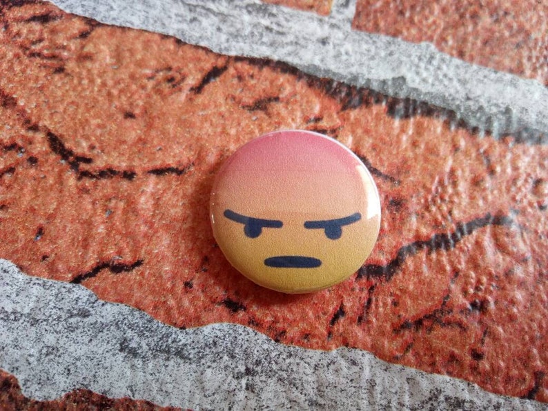 25mm/1 Inch Button Badge Social Media Reactions Pin Badge, Collectable ...