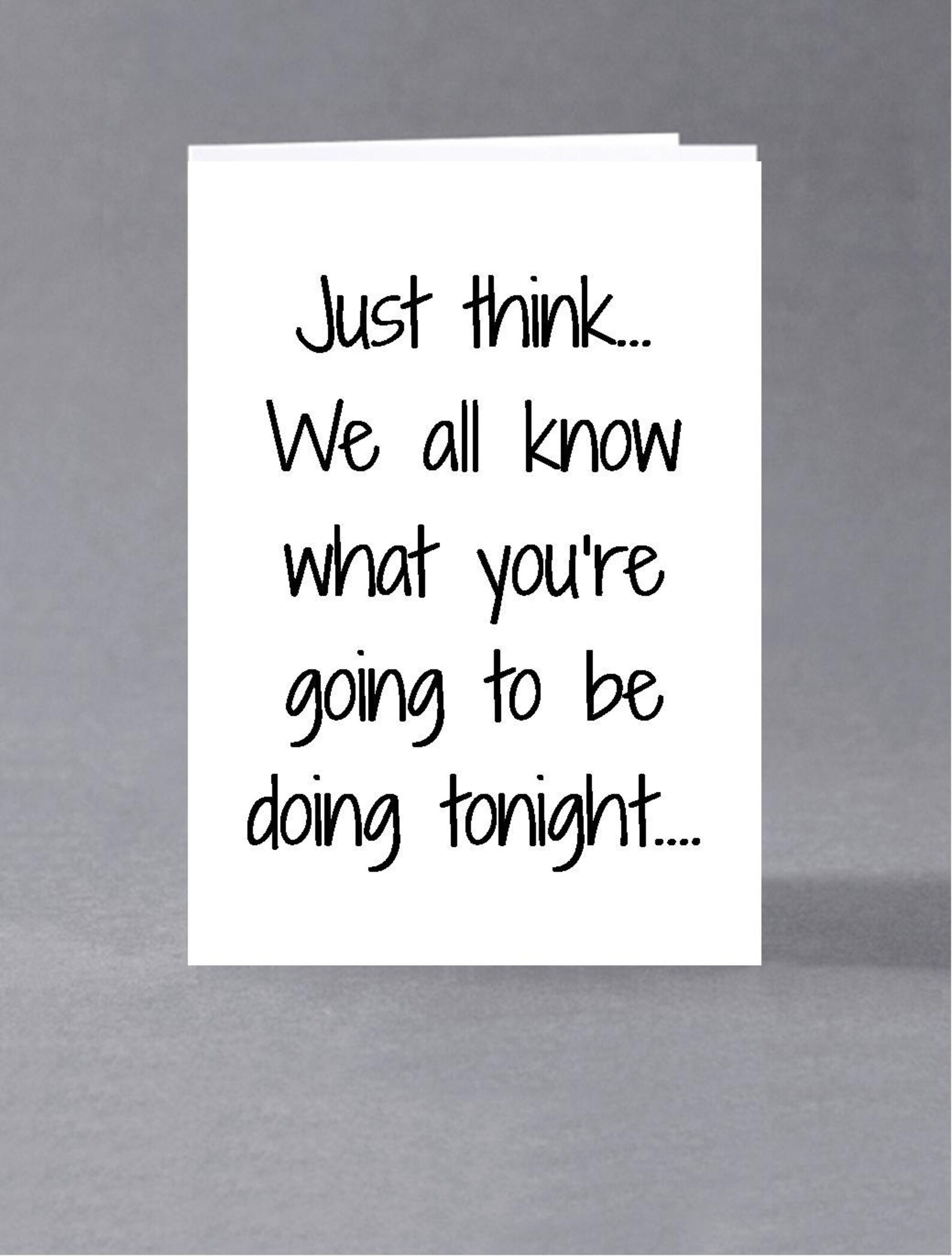 Cheeky Wedding Card Just Think...we All Know What You're - Etsy UK