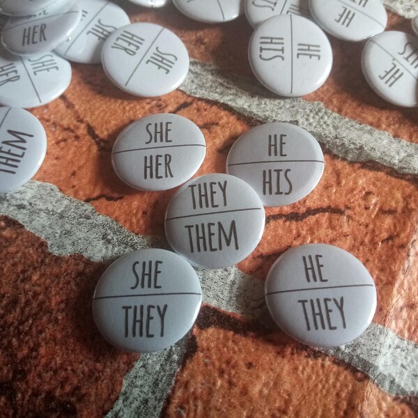 They Them Button - Etsy
