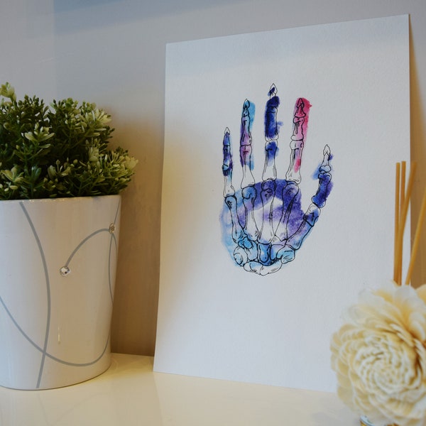 Skeleton Painting - Etsy