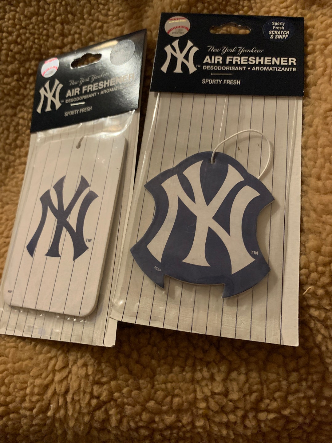 2 NY Yankees Car Air Fresheners Sporty Fresh MLB Licensed New - Etsy