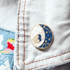 Cosmic Enamel Pin / Meteorite Pin - Etsy