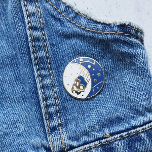 Cosmic Enamel Pin / Meteorite Pin - Etsy