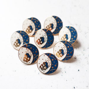 Cosmic Enamel Pin / Meteorite Pin - Etsy