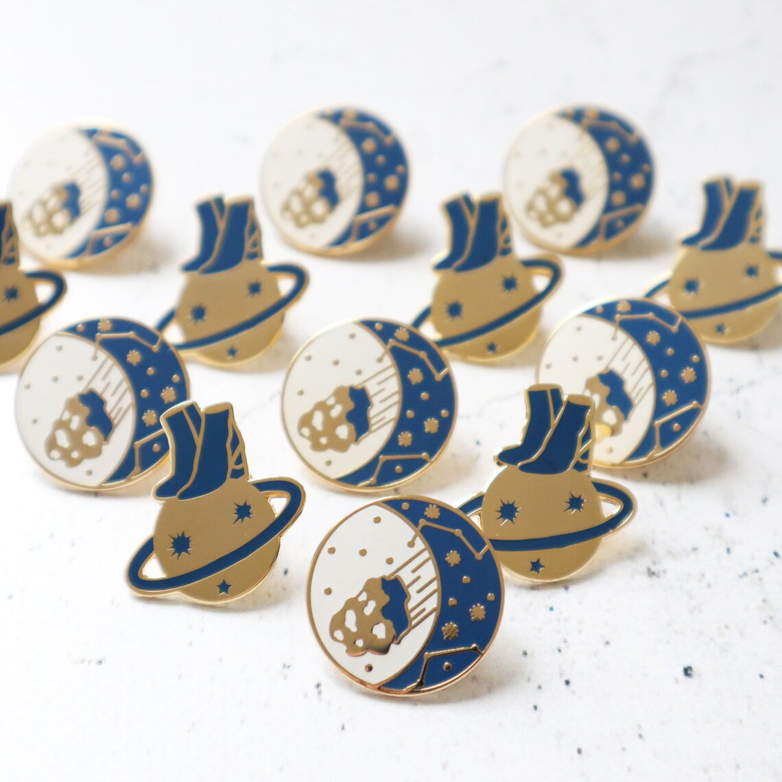 Cosmic Pins Set Moon Phases Enamel Pin Starry Sky Pin | Etsy