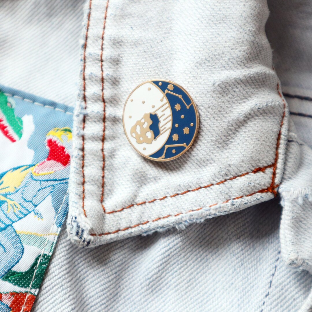 Cosmic Enamel Pin / Meteorite Pin - Etsy