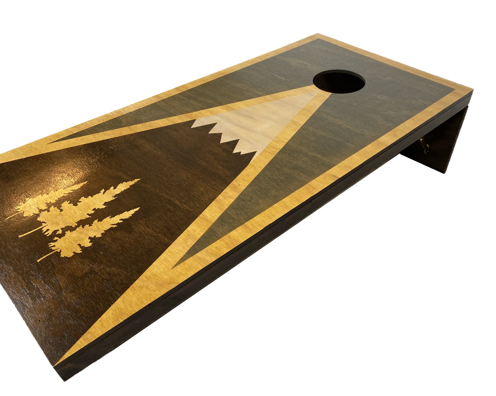Mountain Cornhole Boards, Custom Cornhole With Optional Scoreboards - Etsy