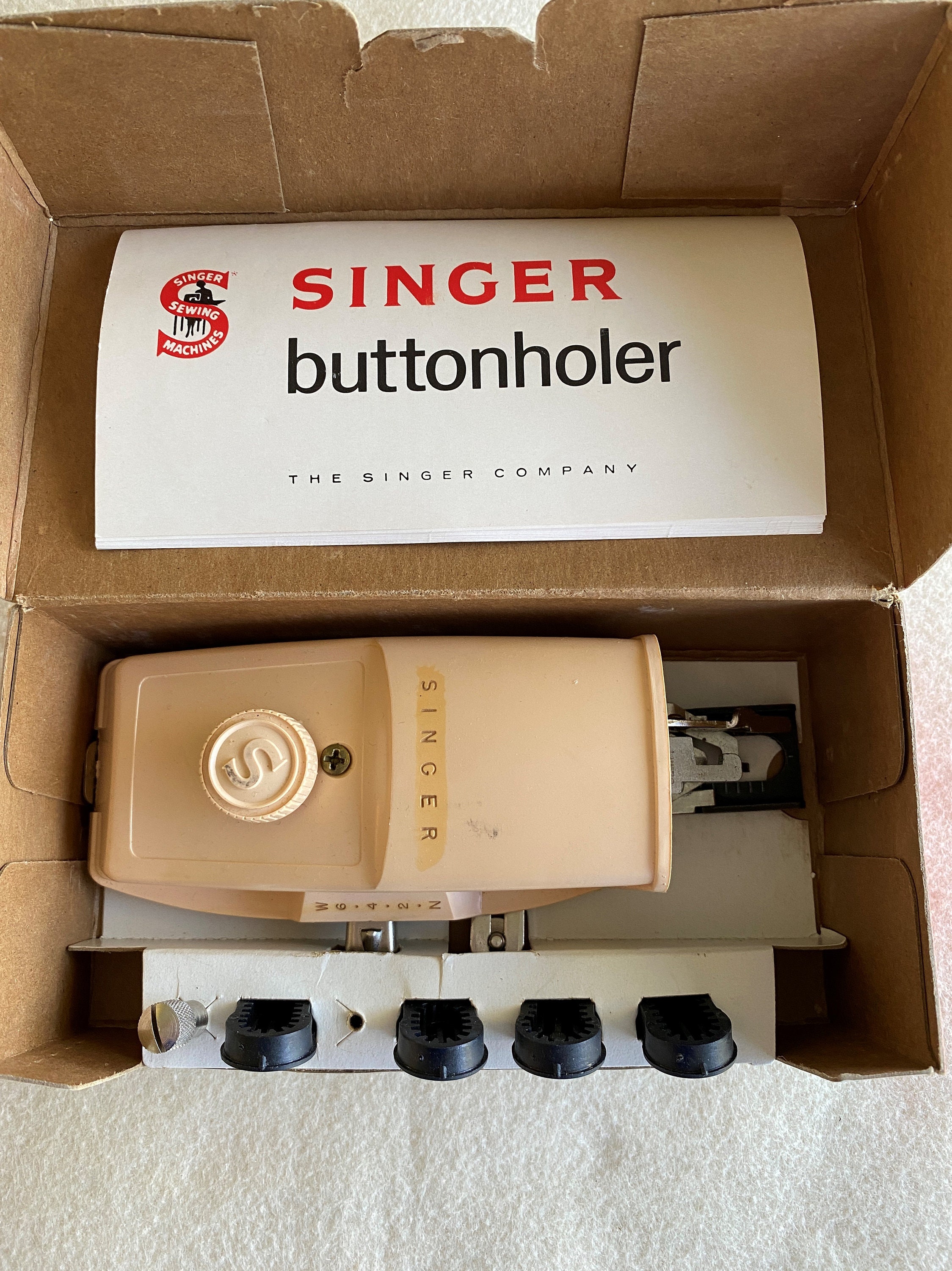 Vintage Singer Button Hole Attachment for SLANT Shank Models Part No ...