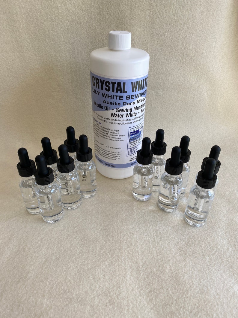 Lily White Sewing Machine Oil, Crystal White, No Stain, 1 Ounce Bottle ...