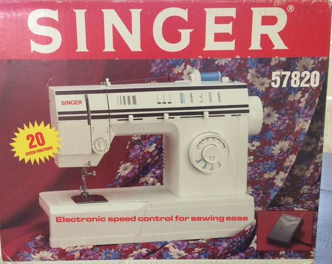 Vintage Singer 57820 C Sewing Machine, Heavy Duty, Includes Owner's ...