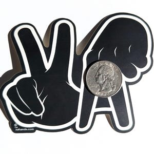 Virginia VA Hands Sticker V2.0 - Etsy