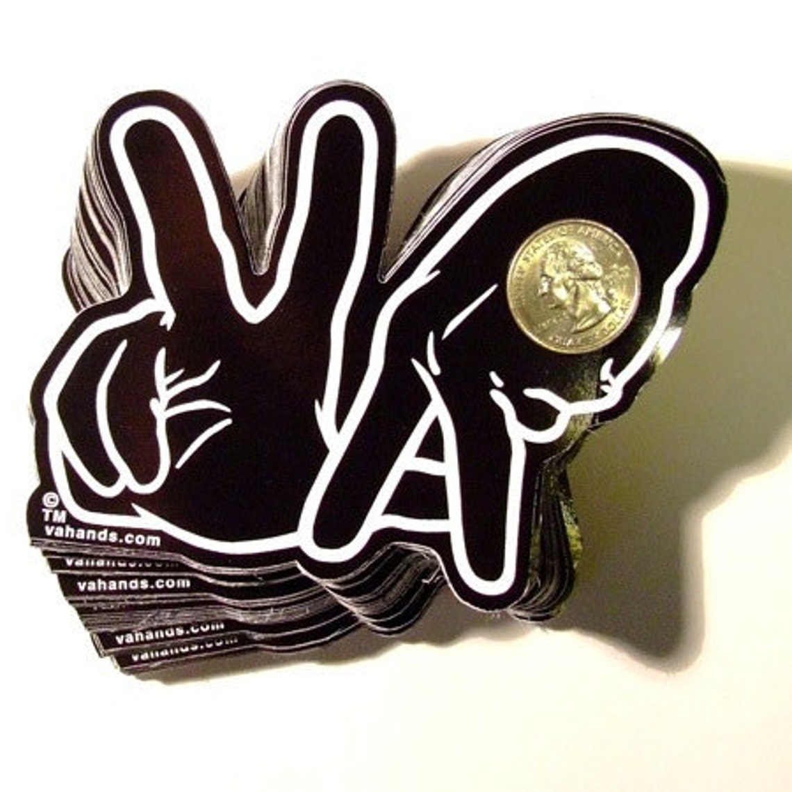 Virginia VA Hands Sticker - Etsy