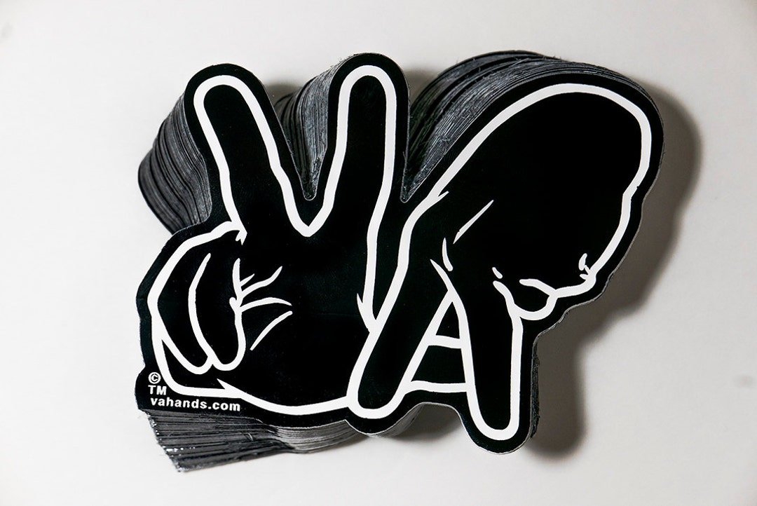 Virginia VA Hands Sticker - Etsy