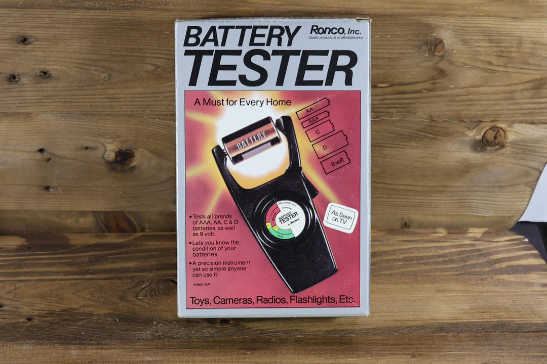 Rare Find Vintage 1979 Ronco Battery Tester Universal as Seen on TV in ...