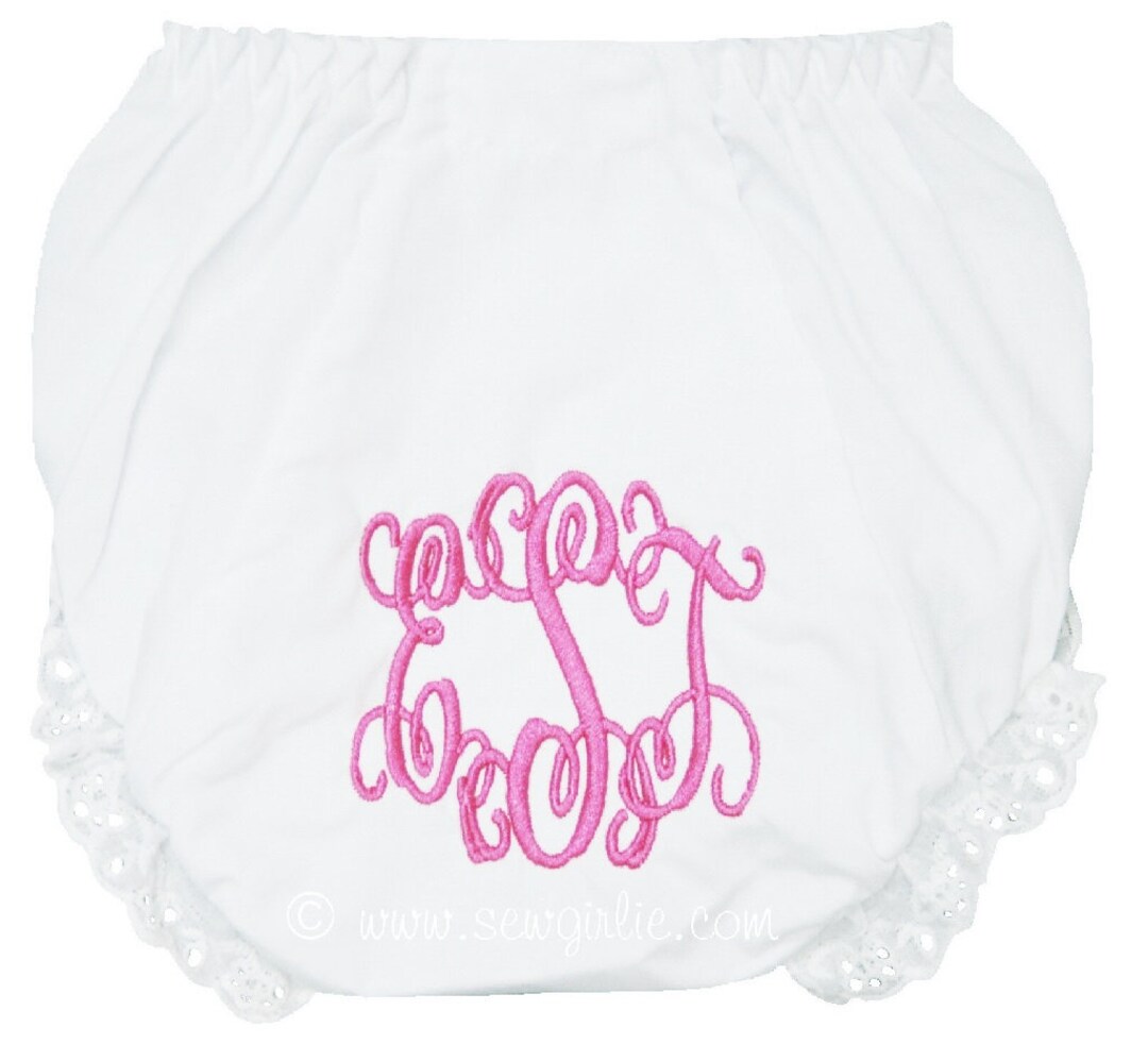 Personalized Monogrammed Bloomers for Infant and Toddler/baby Girl ...