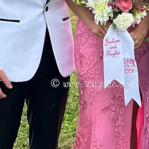 Preppy Monogrammed Homecoming or Prom Bouquet Grosgrain Ribbon ...