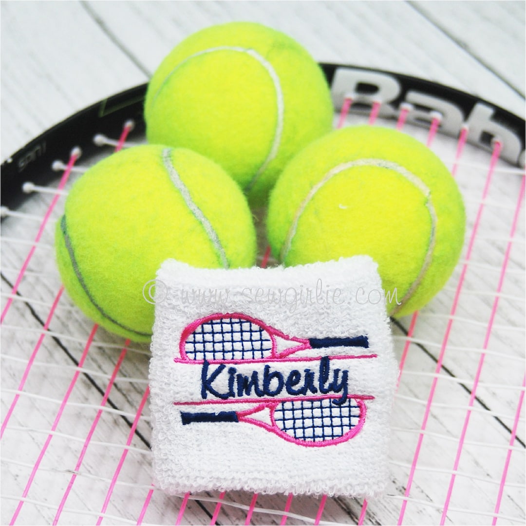 Personalized Preppy Monogrammed Tennis Wrist Bands/tennis Bands ...