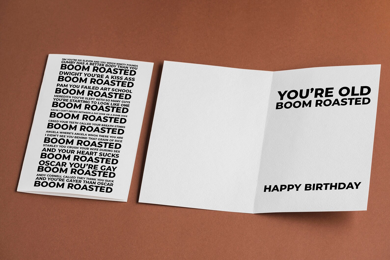 Boom Roasted Birthday Card | the Office Birthday Card | Printable Cards ...