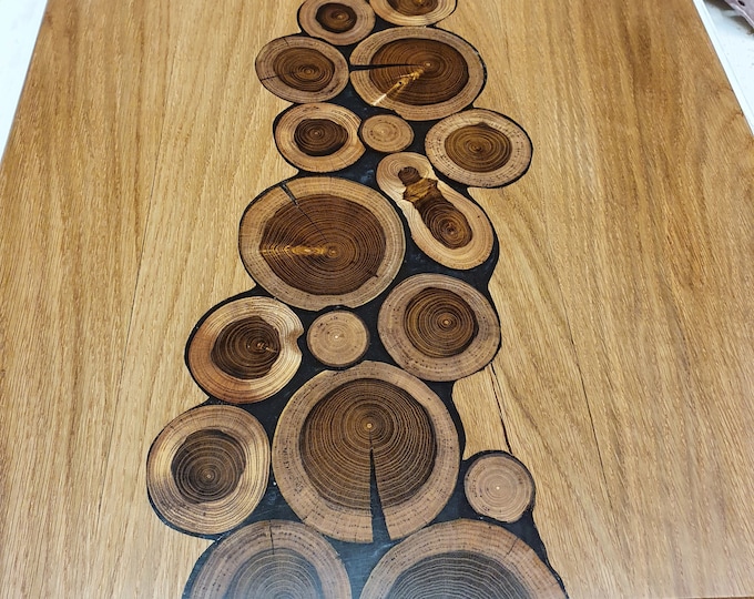Singer Sewing Machine Base Table Oak Laburnum Resin Upcycled Collection ...