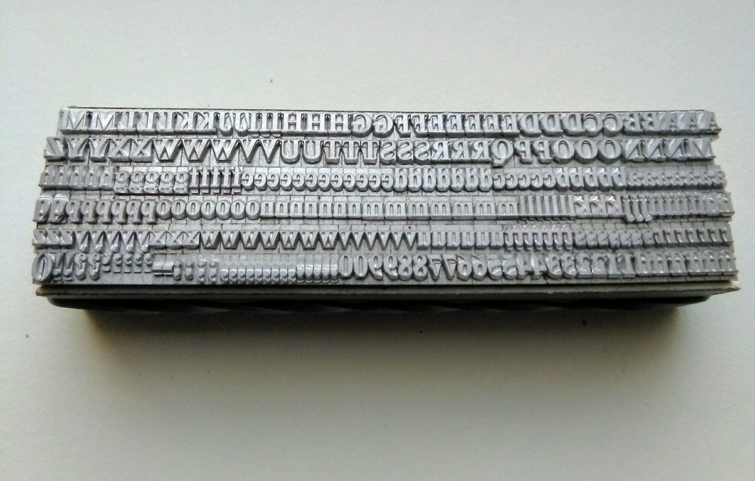 12 Point TIMES BOLD 3A Letterpress Metal Printing Type - Etsy