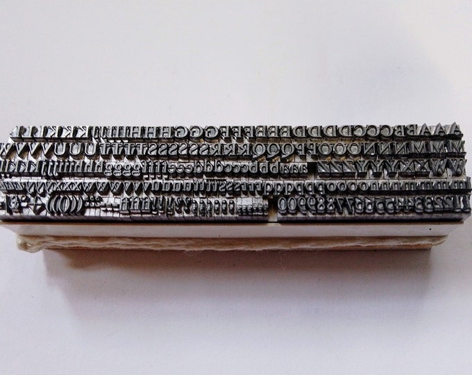 10 Point TIMES NEW ROMAN Upper & Lower Case, Letterpress Metal Printing ...