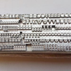 12 Point PERPETUA Roman Upper & Lower Case Letterpress Metal Printing ...