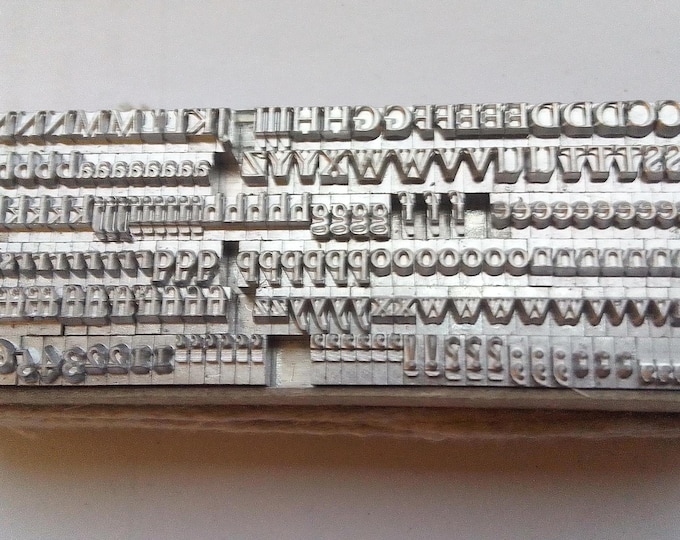 12 Point PERPETUA Roman Upper & Lower Case Letterpress Metal Printing ...