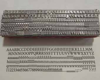 10 Point TIMES NEW ROMAN 3A Upper & Lower Case, Letterpress Metal ...