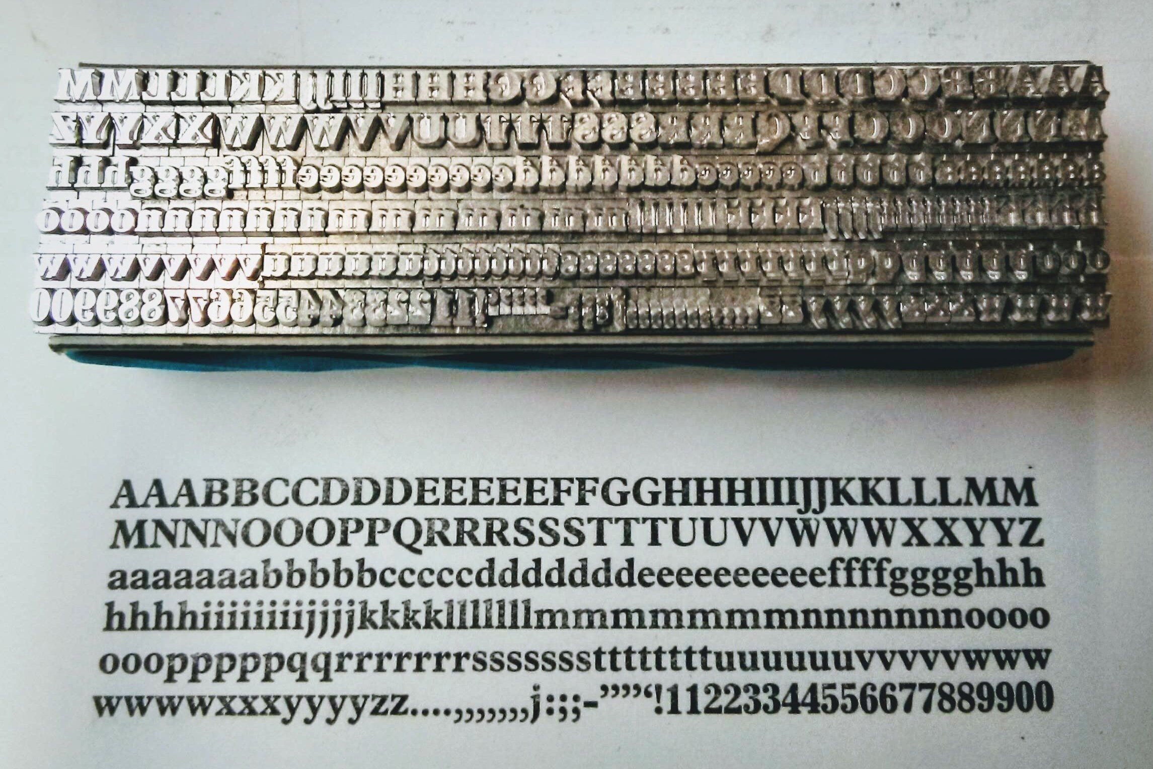 12 Point PLANTIN BOLD Upper & Lower Case Letterpress Metal Printing ...