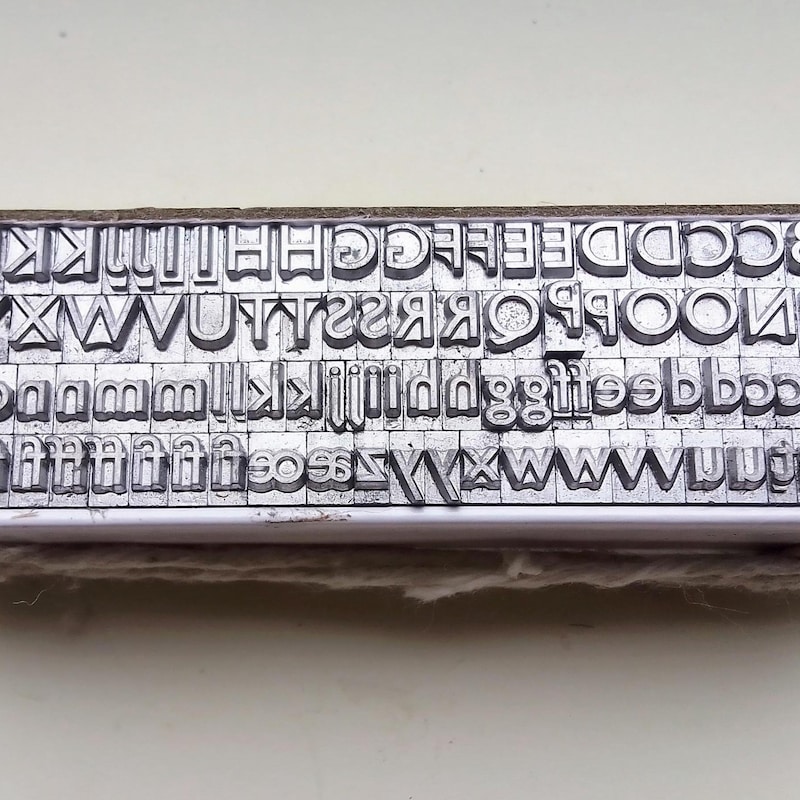 Letterpress Type - Etsy