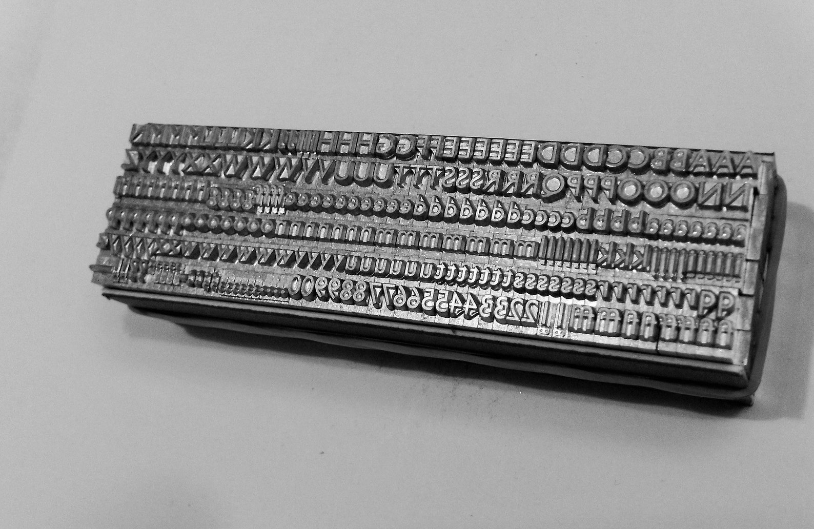 12 Point Gill Sans Medium 3A Upper & Lower Case, Letterpress Metal ...