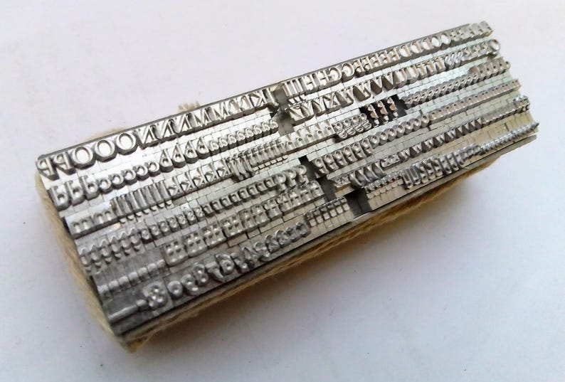 12 Point PERPETUA Roman Upper & Lower Case Letterpress Metal Printing ...