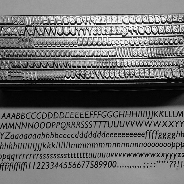 Letterpress Type - Etsy
