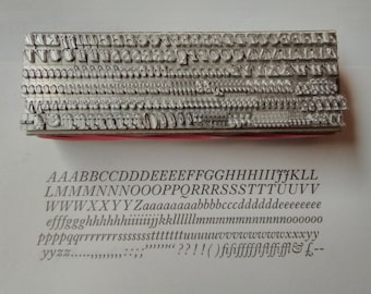 12 Point GILL SANS LIGHT 3A Upper & Lower Case, Letterpress Metal ...
