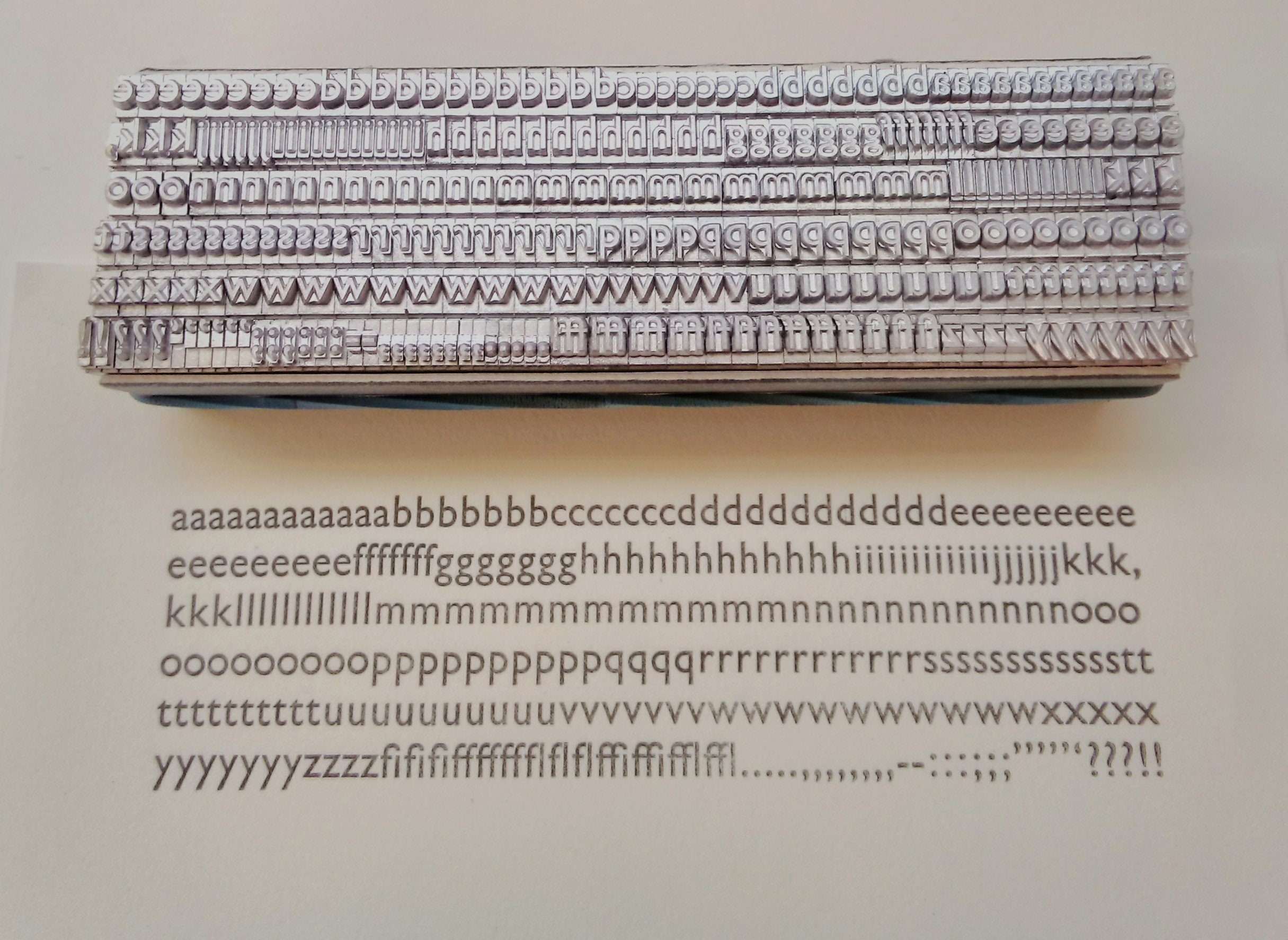 14 Point GILL SANS LOWERCASE Letterpress Metal Printing Type - Etsy