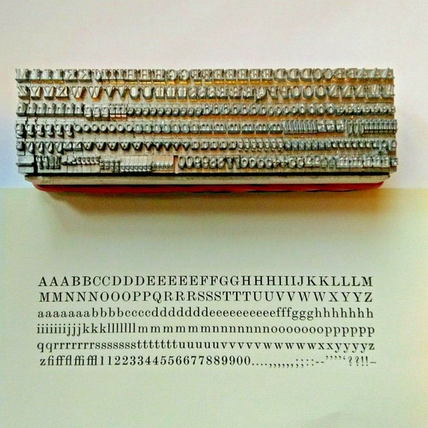 Letterpress Type - Etsy