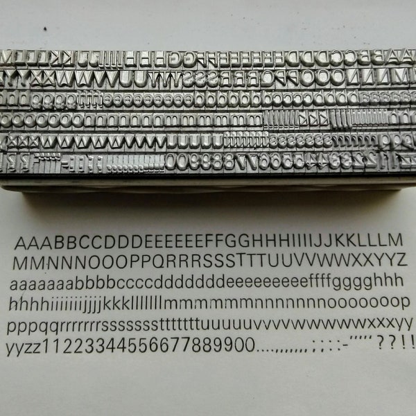 Letterpress Type - Etsy