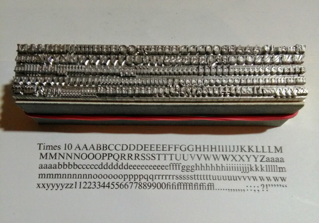 10 Point TIMES NEW ROMAN 3A Upper & Lower Case Letterpress - Etsy
