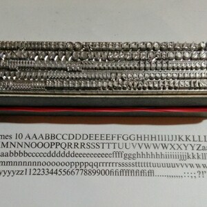 10 Point TIMES NEW ROMAN 3A Upper & Lower Case Letterpress - Etsy