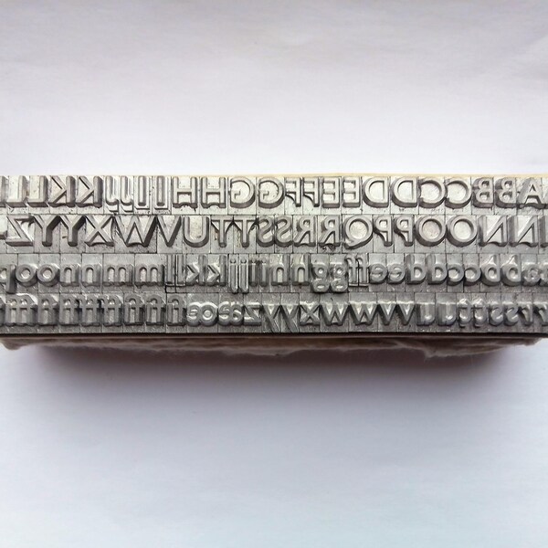 Letterpress Type - Etsy
