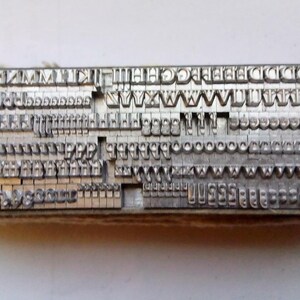 12 Point PERPETUA Roman Upper & Lower Case Letterpress Metal Printing ...