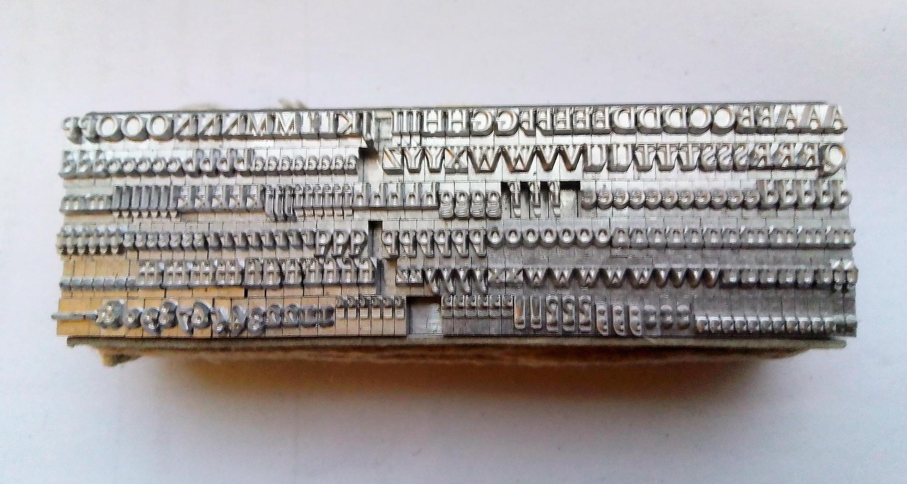 12 Point PERPETUA Roman Upper & Lower Case Letterpress Metal Printing ...