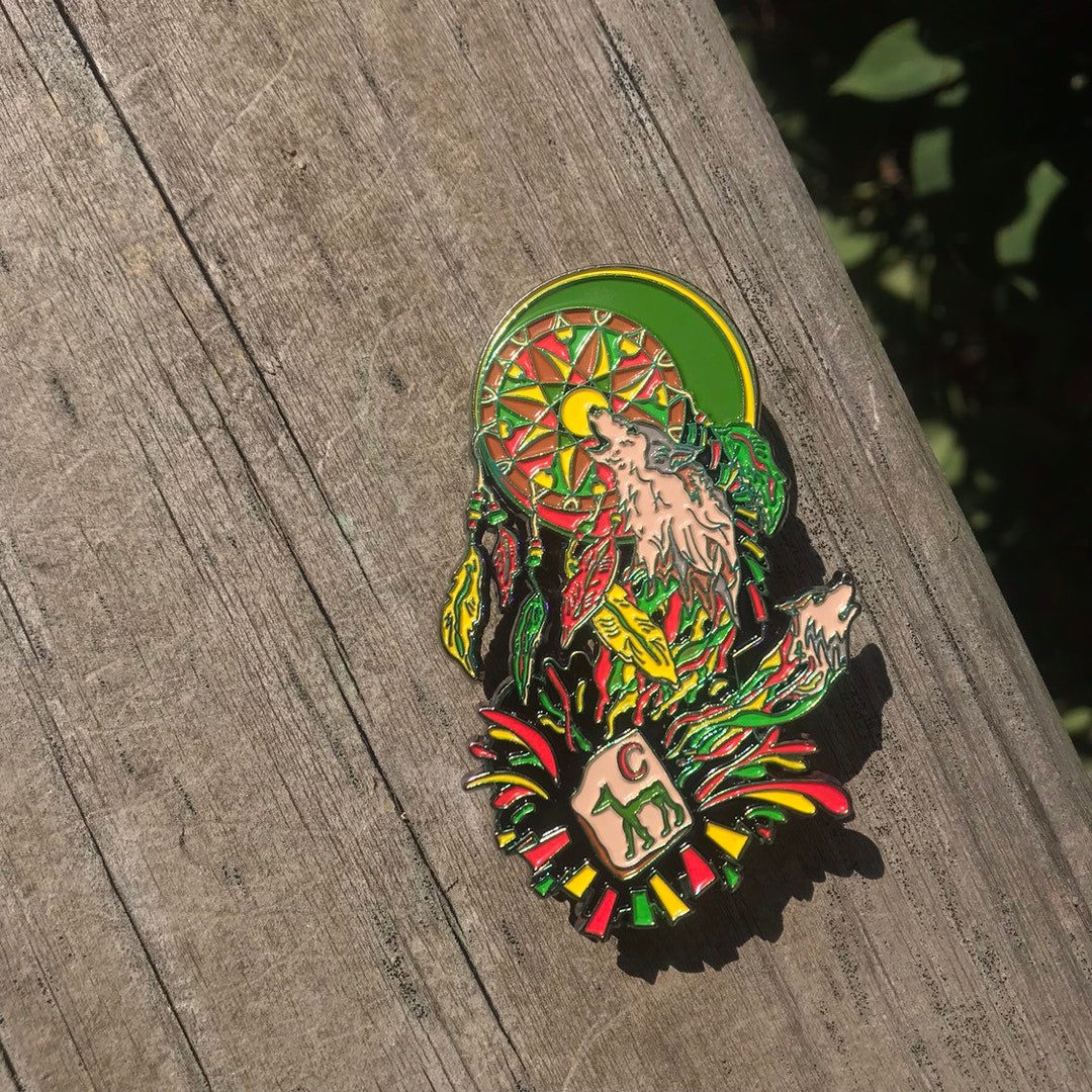 Rasta Wolf Wolfusion Singles Lapel Pin Button - Etsy
