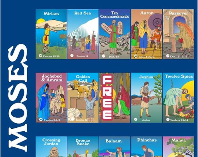 Moses / Exodus Bingo Game Printable Download | Etsy