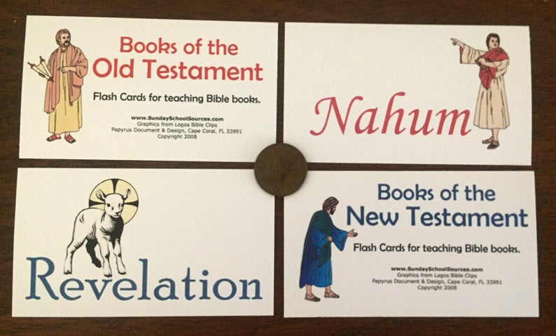 Books of the Bible Memory Card Game Printable - Etsy