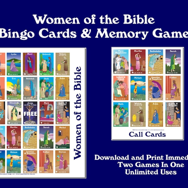 Women of the Bible Game - Etsy