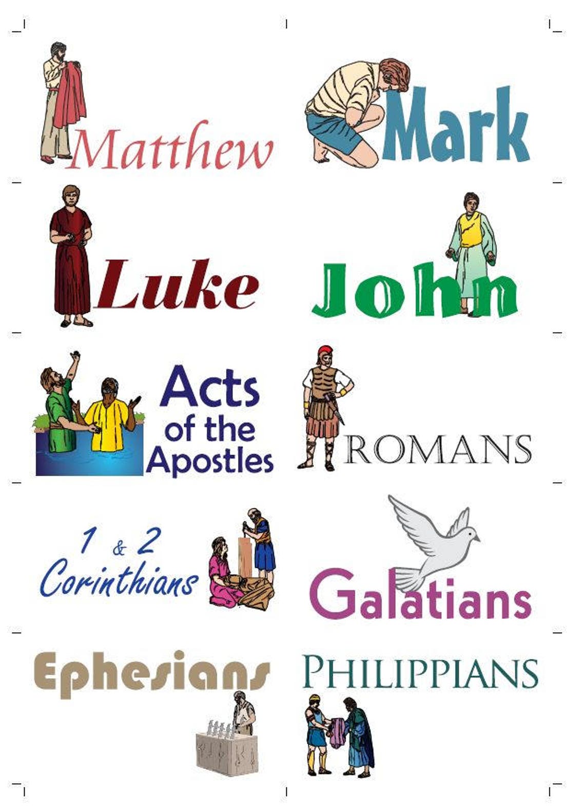 Books of the Bible Memory Card Game Printable - Etsy